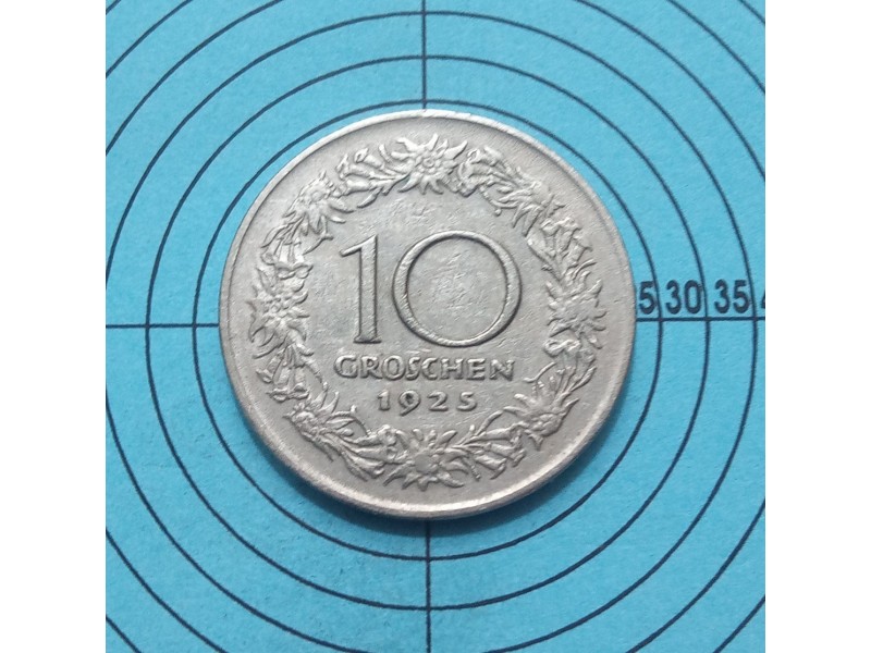 Austrija 10 groschen 1925g km2838