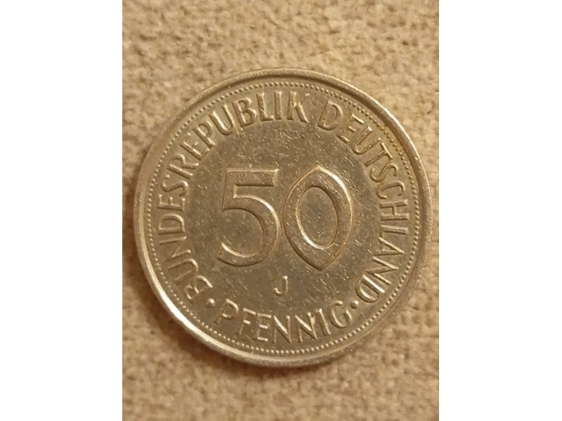 50 pfennig 1989g. J