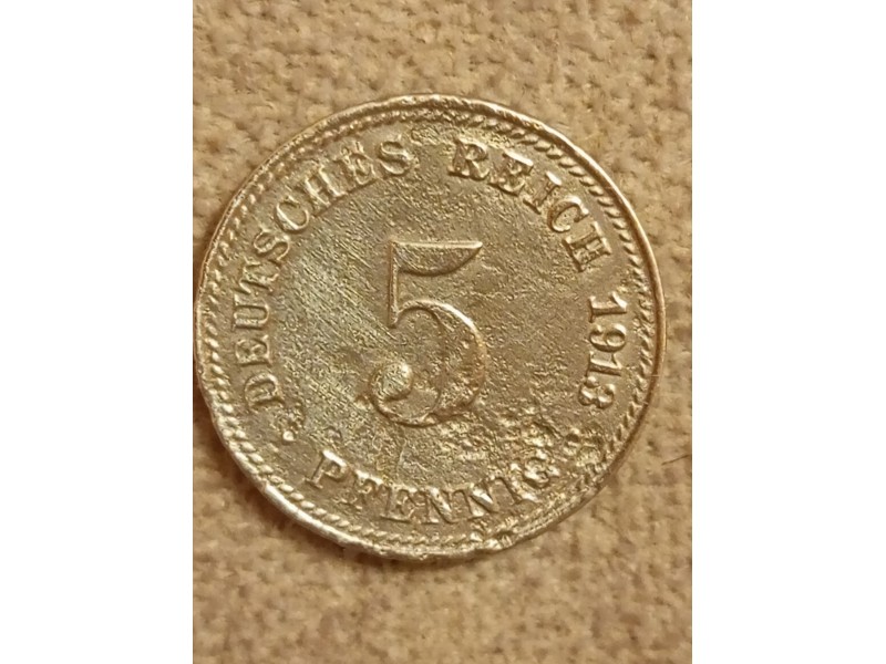 5 pfennig 1913g. D