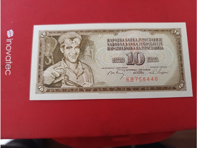 10 dinara 1968
