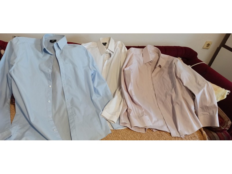 Košulje 3 kom H&M i Azzuro M i L