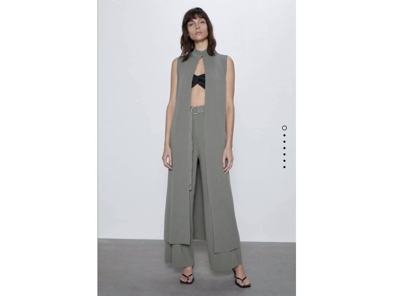Zara maxi prsluk i pantalone kao novo