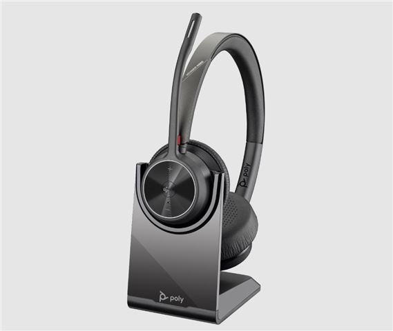 HP Poly Voyager 4320 Headset + BT700 dongle + Charging Stand
