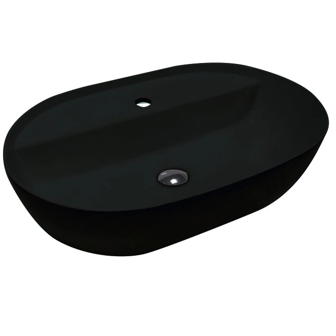 Lavabo nadgradni HATRIA HAPPYHOUR SLIM 12:00 MF 570x380x150 black matt