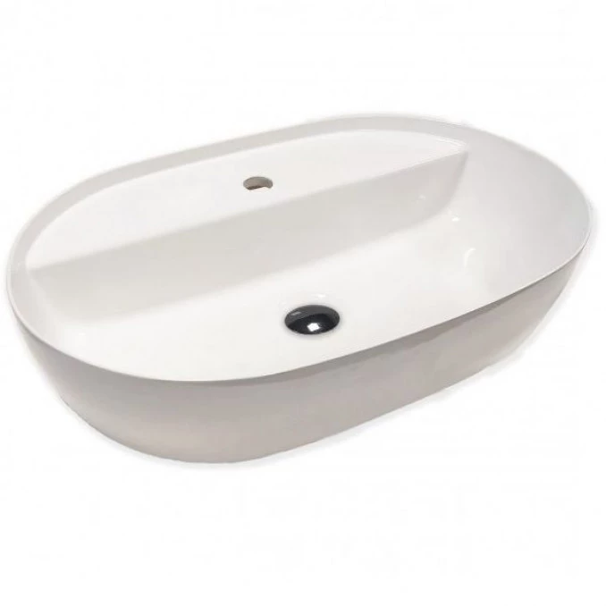 Lavabo nadgradni HATRIA HAPPYHOUR SLIM 12:00 MF 570x380x150 white matt