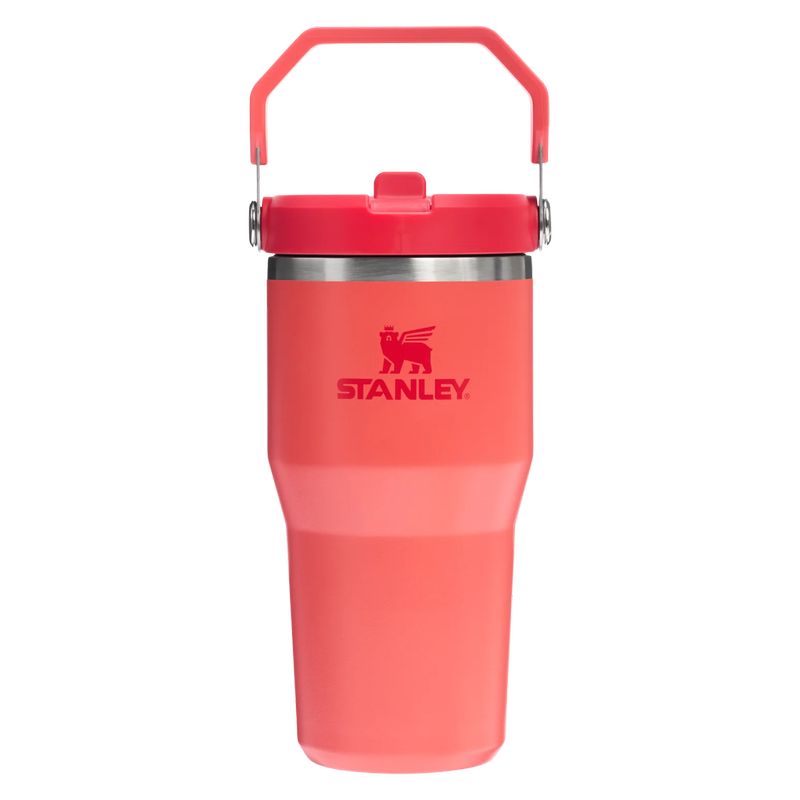 STANLEY Iceflow Flip Straw Tumbler 0,6L termo boca - Hot Coral