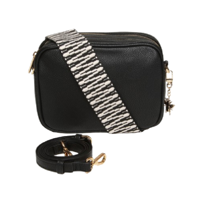 Torba - Soho, Black, Double Zipped Cross body