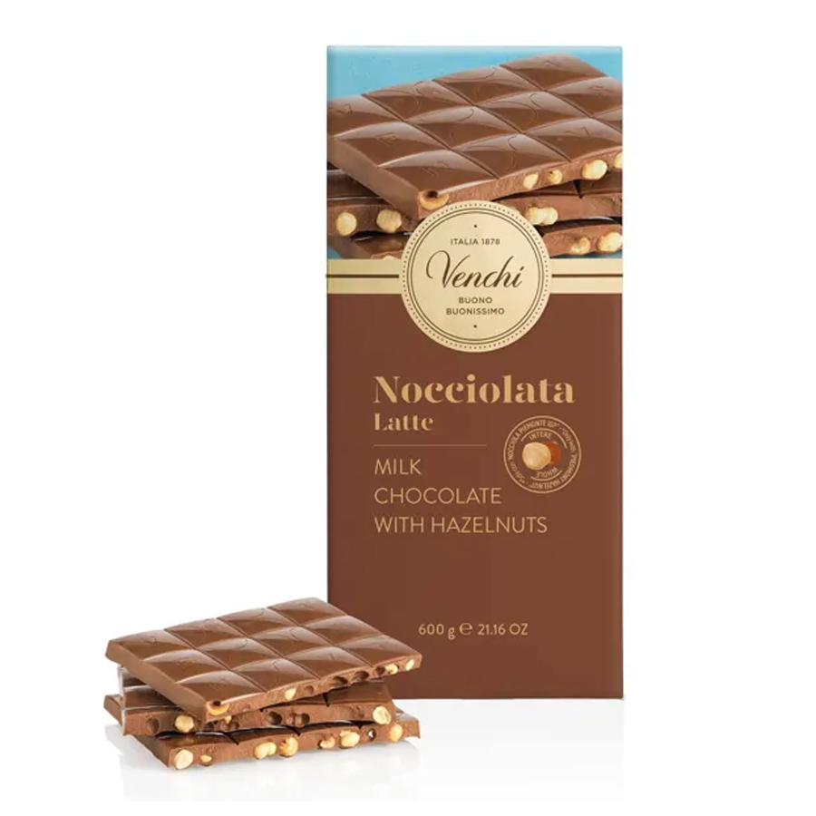 Venchi Maxi Milk Chocolate Hazelnut bar 600gr