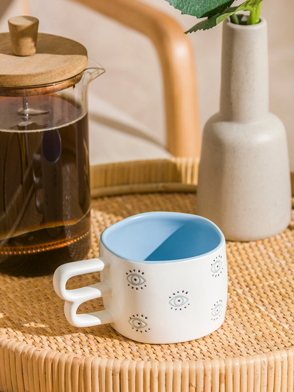 LCW HOME Šolja Od Keramike Sa Printom Oka 315 Ml