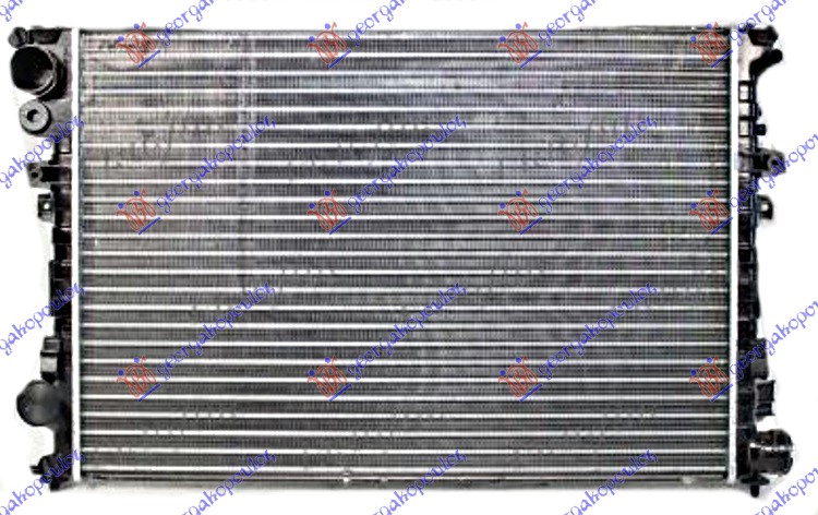 HLADNJAK MOTORA 1.9/2.0/2.1 D-TD (670×446) SA VENTILOM (VALEO) PEUGEOT 806 1994-2002 (221) (OEM: 1301Y4, 1475844080)