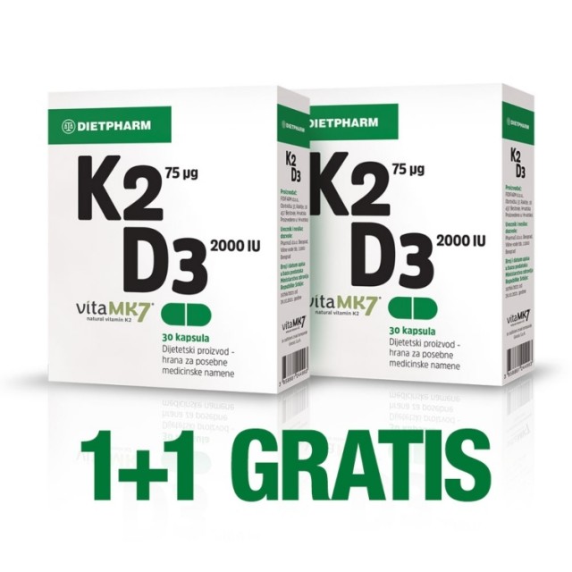 DIETPHARM K2D3 KAPSULE A30 1+1 GRATIS