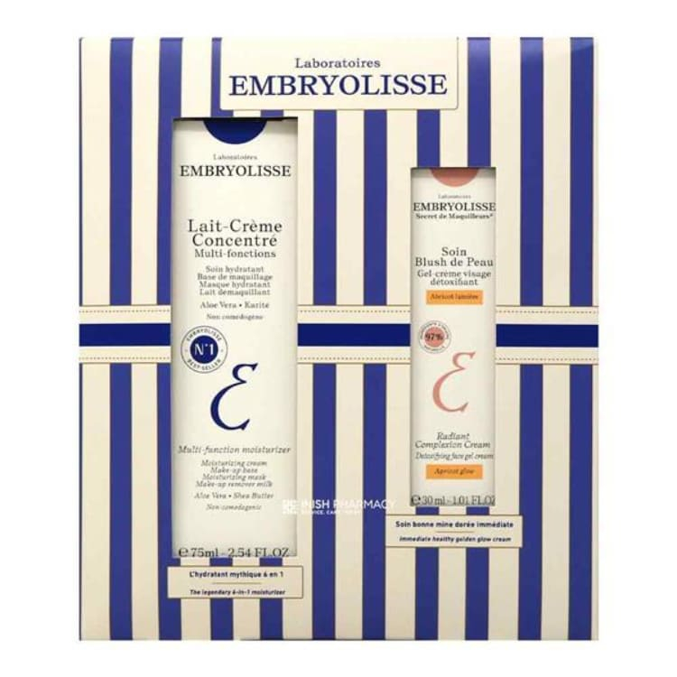 Embryolisse set - višenamenska hranljiva hidratantna krema 75ml + Radiant Complexion krema - kajsija 30ml