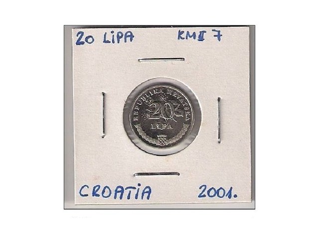 c2 HRVATSKA 20 lipa 2001 UNC
