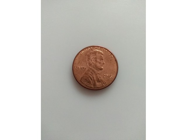 1 cent, USA,  2016.