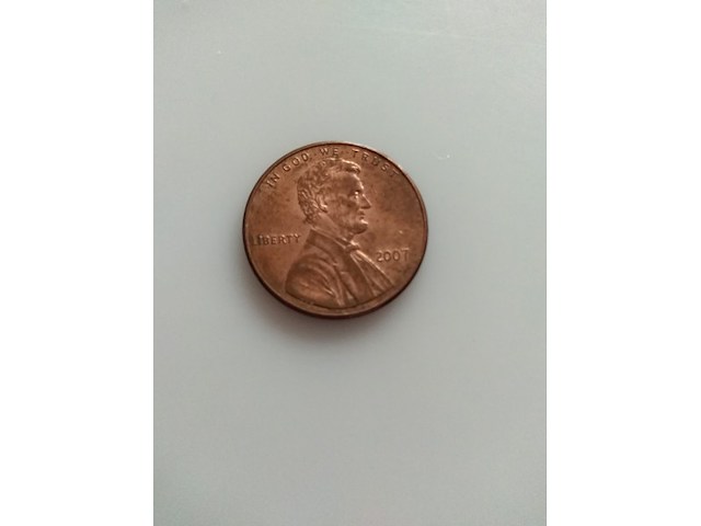 1 cent, USA, 2007.