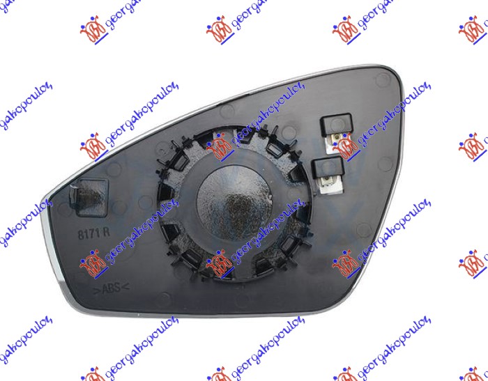 STAKLO RETROVIZORA SA GREJACEM (KONVEKSNO) Desna str. AUDI Q4 E-TRON 2021- (F4N/F4B) (OEM: 11B857522)