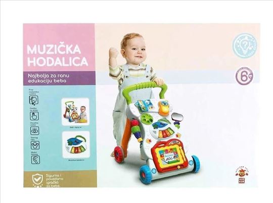 Muzička bebi hodalica guralica za bebe 6m+
