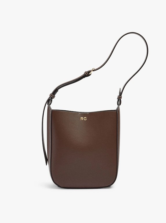 PLAIN SHOULDER BAG WITH REMOVABLE POUCH