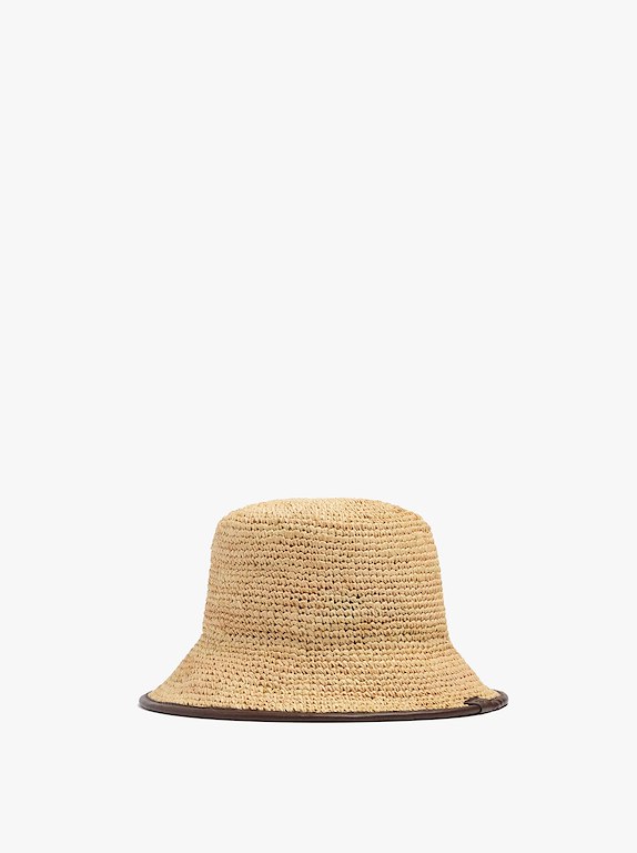 RAFFIA BUCKET HAT