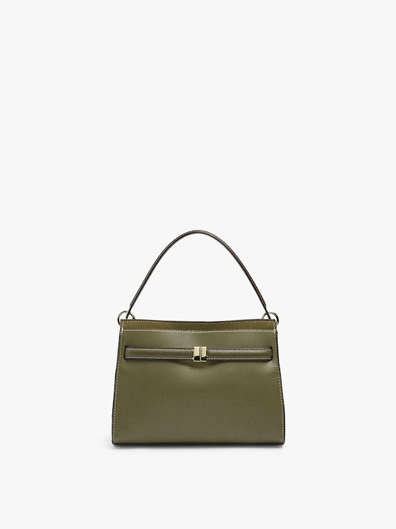 PLAIN HANDBAG WITH CROSSBODY STRAP