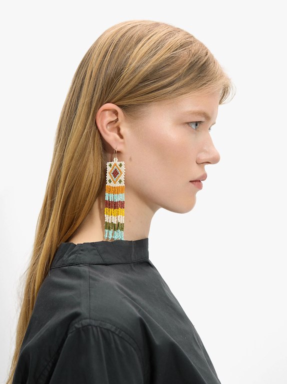 LONG EARRINGS WITH BEADS