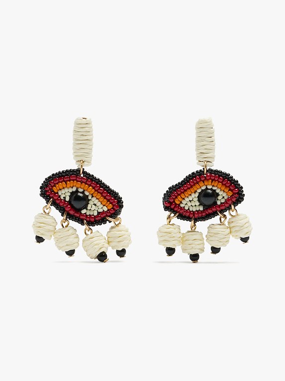 EARRINGS WITH BEAD EYES