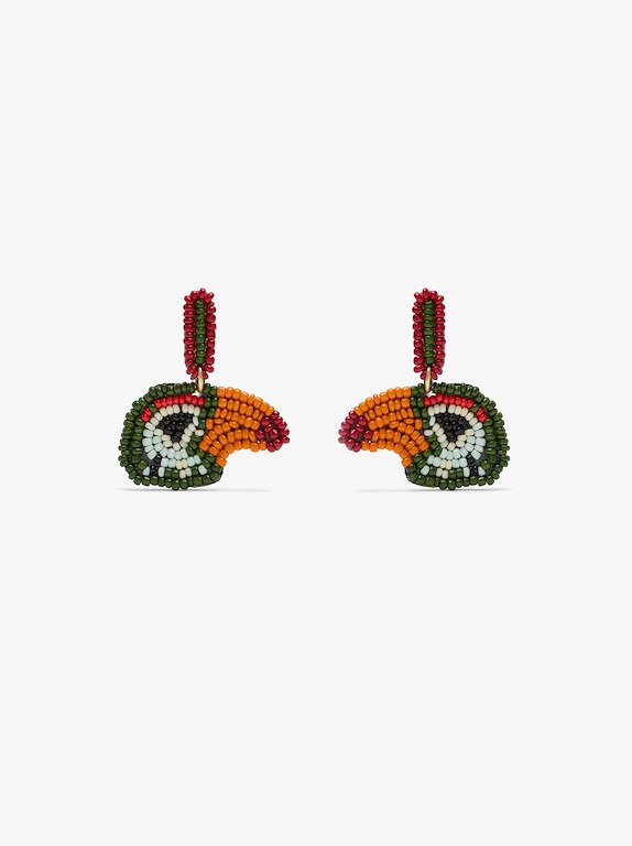 EARRINGS BIRDS OF BEADS