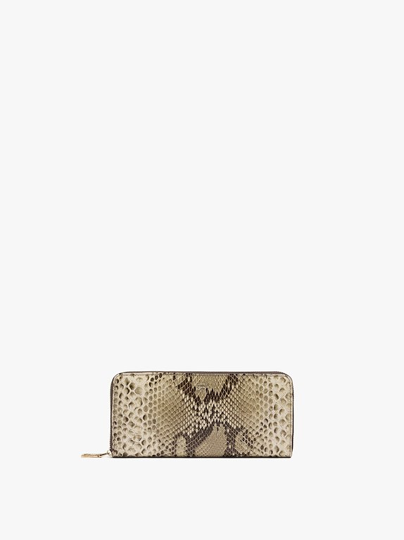 WALLET WITH ANIMAL PRINTED L