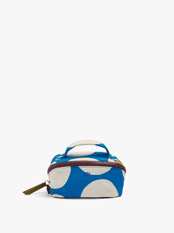 NYLON NECESSAIRE WITH PRINTED DESIGN
