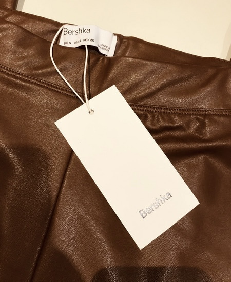 BERSHKA braon rastegljive helanke - NOVO
