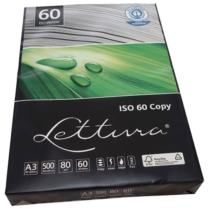 Papir ILK Lettura A3 80g Office 72 100% reciklirani pk500 Hainsberg Papier