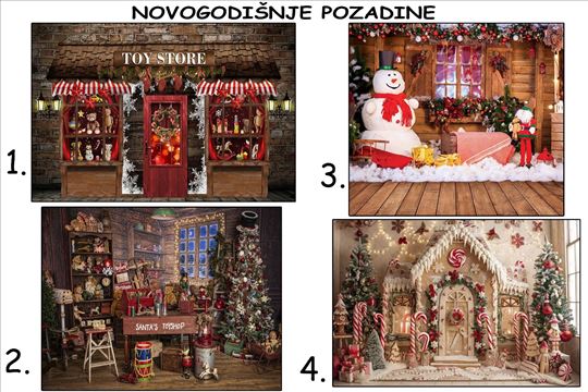 Pozadina za novogodišnje fotografisanje