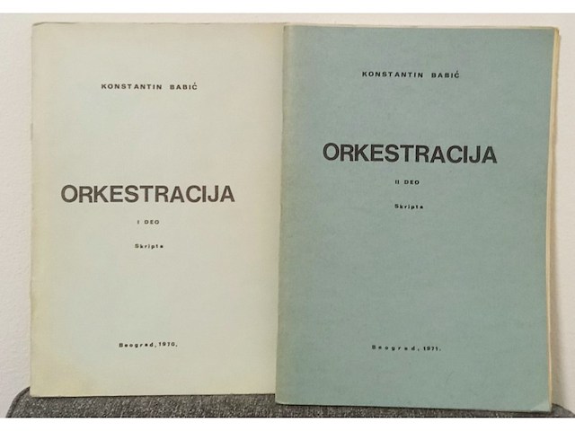 ORKESTRACIJA 1-2 SKRIPTA - KONSTANTIN BABIĆ