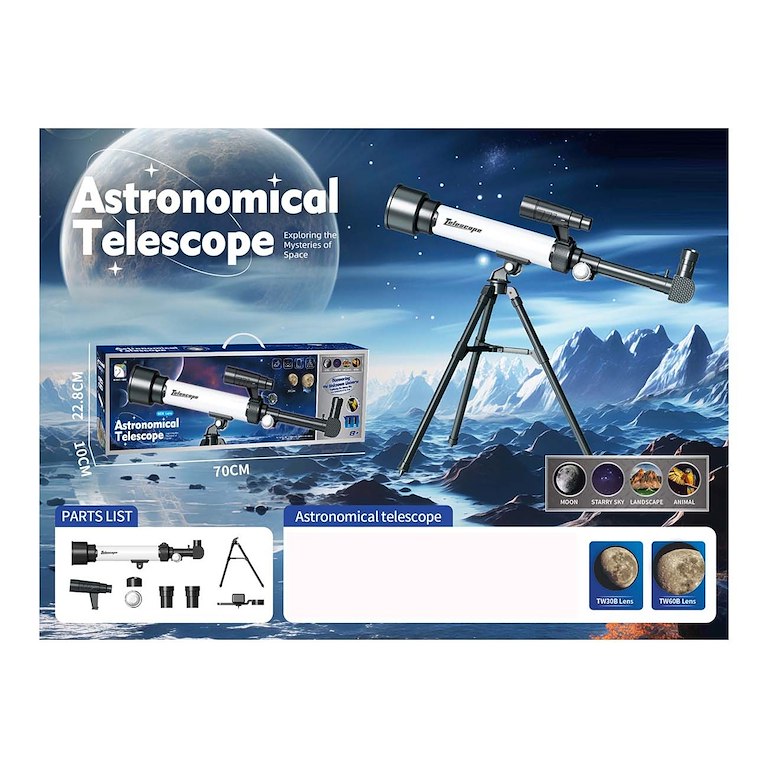 Astronomski teleskop, 30/60xID: EK000832858