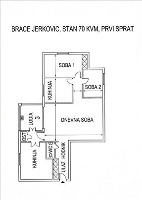 Prodaja stana Braće Jerković, 70m2