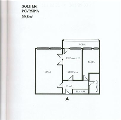 Blok 45,pored škole,1.5,59m2,lođa,1/11,uknjižen