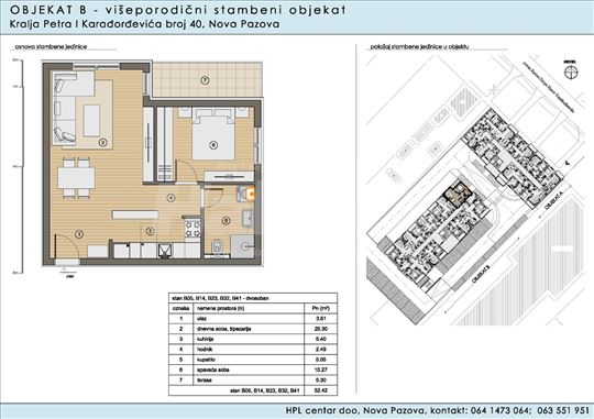 Jednosoban stan u izgradnji u Novoj Pazovi