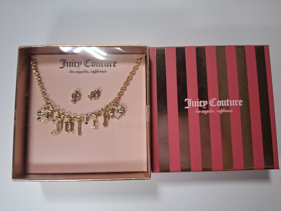 NOV Juicy Couture set ogrlica i mindjuse