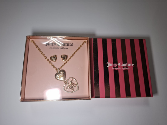 NOV Juicy Couture set ogrlica i mindjuse