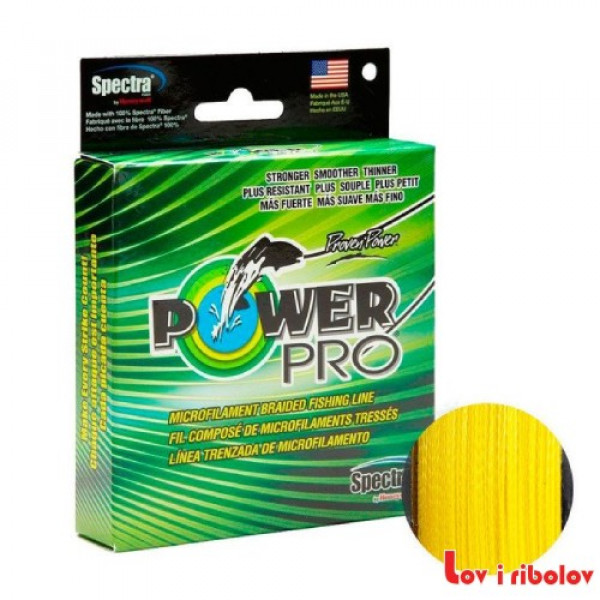 Upredena struna Power Pro Line Yellow 0.23mm 135m