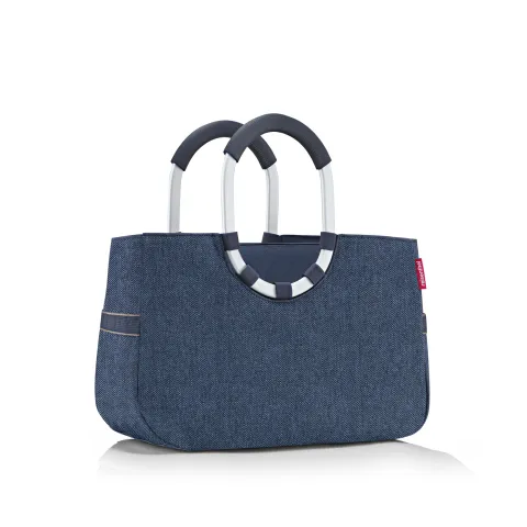 Torba Loopshopper M - Riblja kost, tamno plava