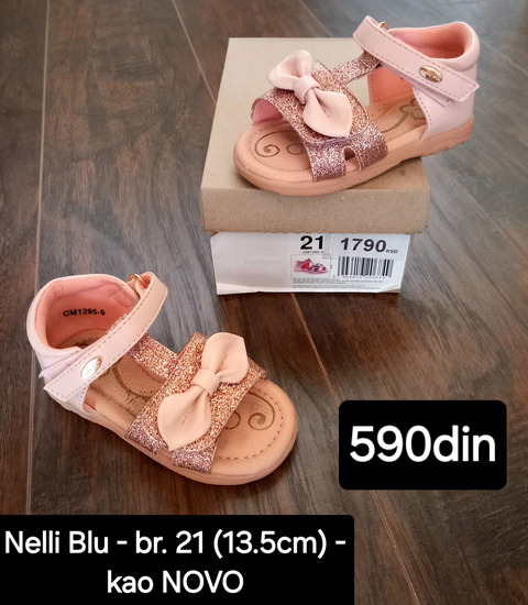 Nelli Blu dečije sandale roze br. 21 - kao NOVO
