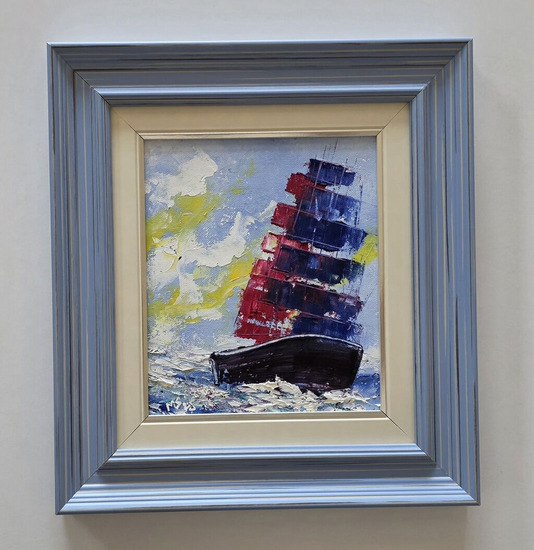 Ulje na platnu - Ples na talasima