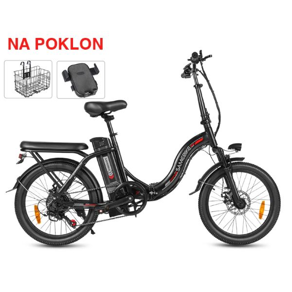 Elektricni bicikl Samebike CY20 crni