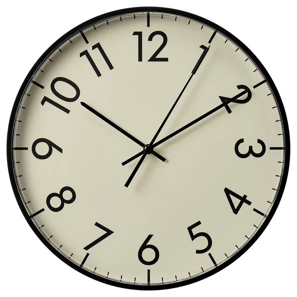 Zidni sat, crna/bež, 28 cm