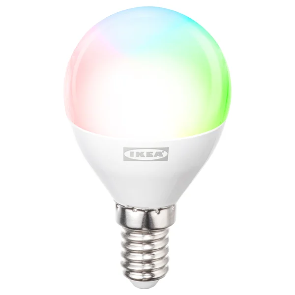 LED sijalica E14 806 lumena, pametno beli i spektar u boji/kugla/opalnobela, 45 mm