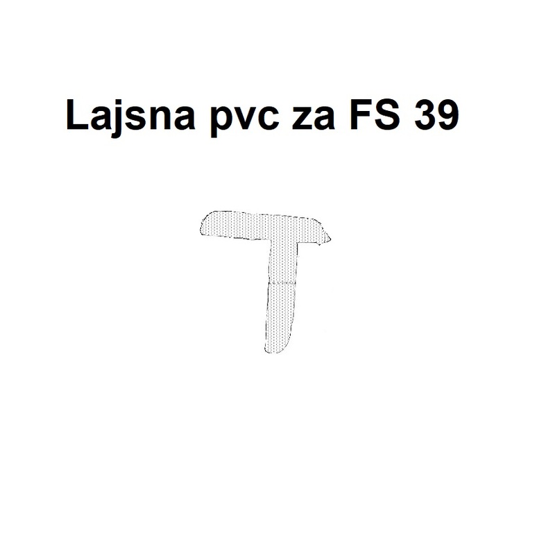 Lajsna pvc za FS 39 – nosač kedera FS39