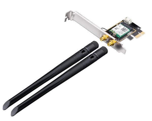 Cudy WE3000 AX3000 Wi-Fi 6 + Bluetooth5.2 PCI Express Adapter 2.4+5Ghz, 2x5dBi detachable antenna