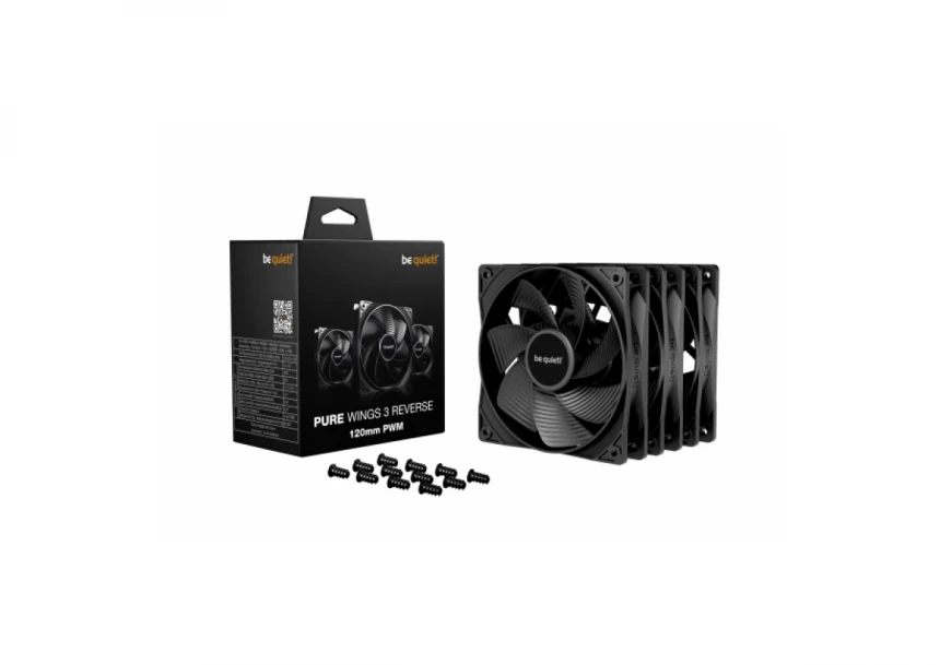 Case Cooler Be quiet Pure Wings 3 120mm PWM Reverse 3-Pack