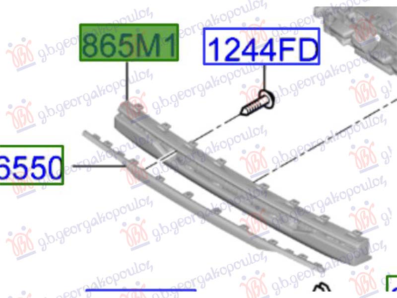 PVC MASKA UNUSTRASNJA (PLASTICNI POKLOPAC) KIA PICANTO 2024- (JA) (OEM: 865M1-G6CA0, 865M1G6CA0)
